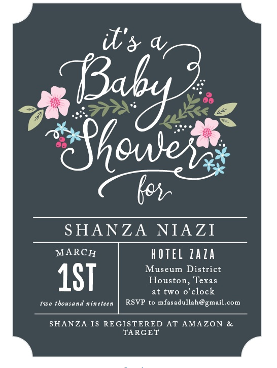 Basic Invite! - Sincerely Maryam