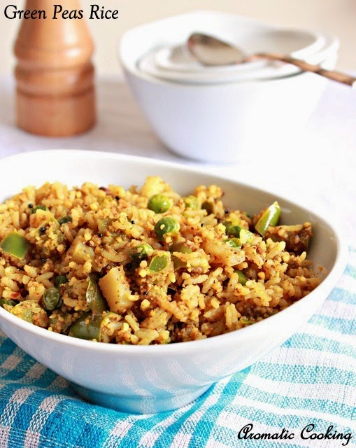 Aromatic Cooking: Green Peas Rice