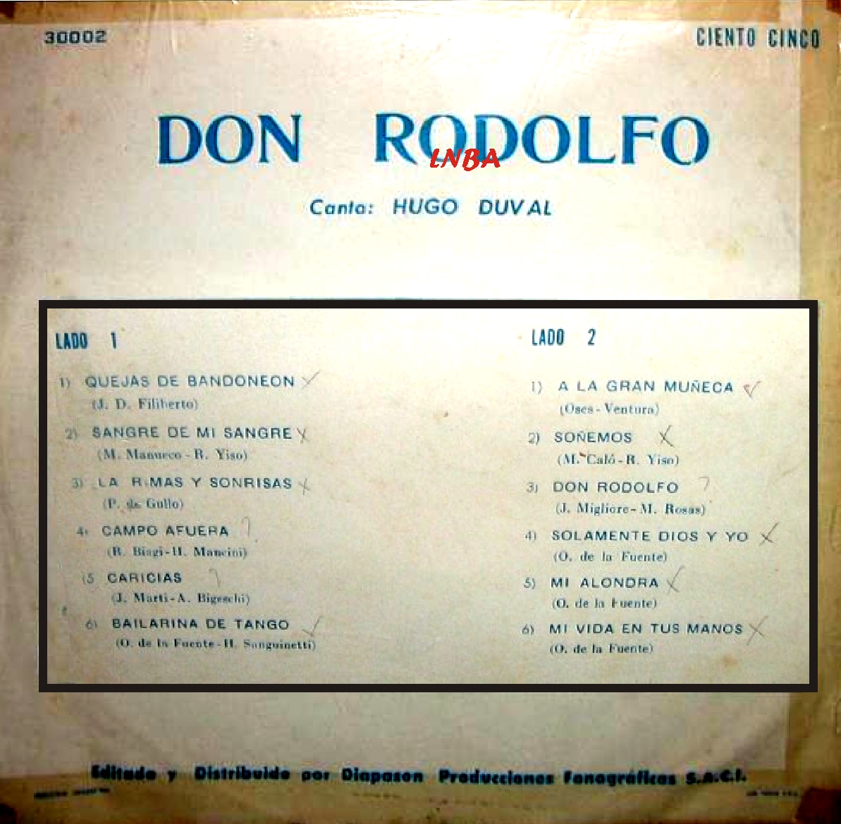 La nova Botica del Aleman.: Tango - Don Rodolfo - Canta Hugo Duval ...