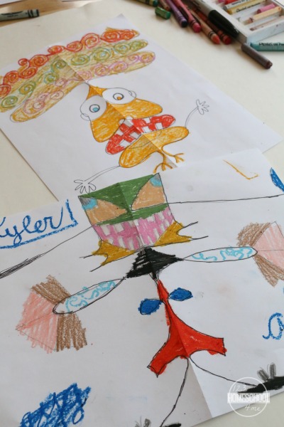 Name Alien Art Project for Kids