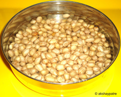 Vidyas Veg Recipes: Shenga usli recipe - Peanut usli - Ground nut usli