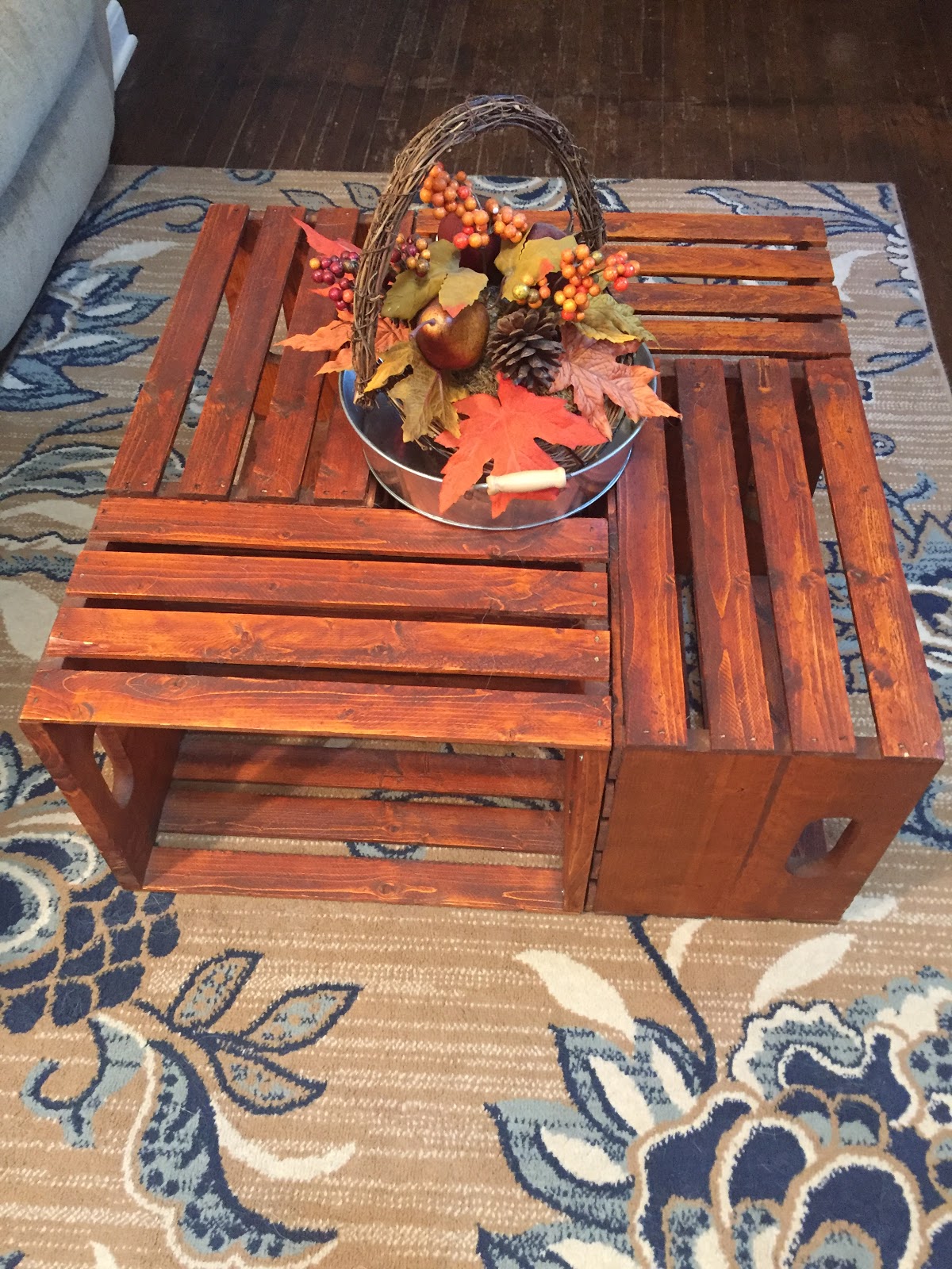 DIY Wooden Crate Coffee Table - The Legal Duchess