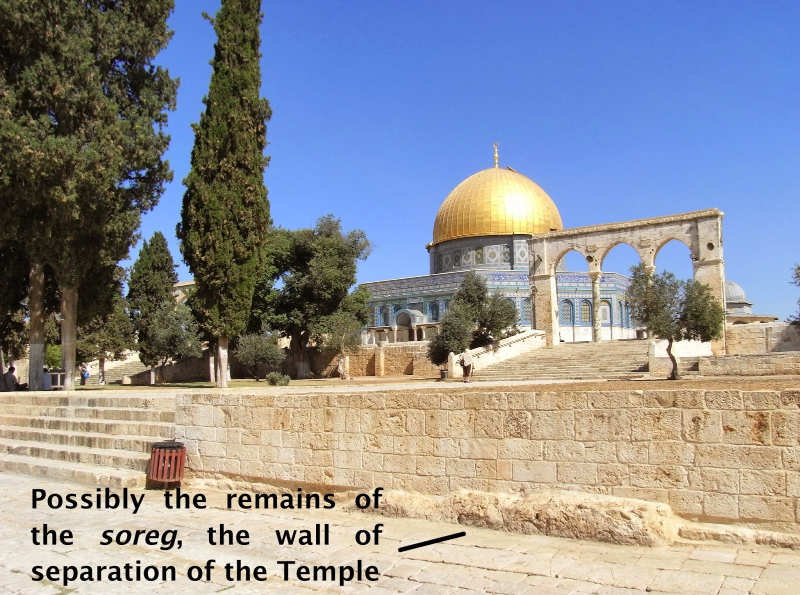 Jerusalem - Temple Mount: The Soreg [Wall of Separation]