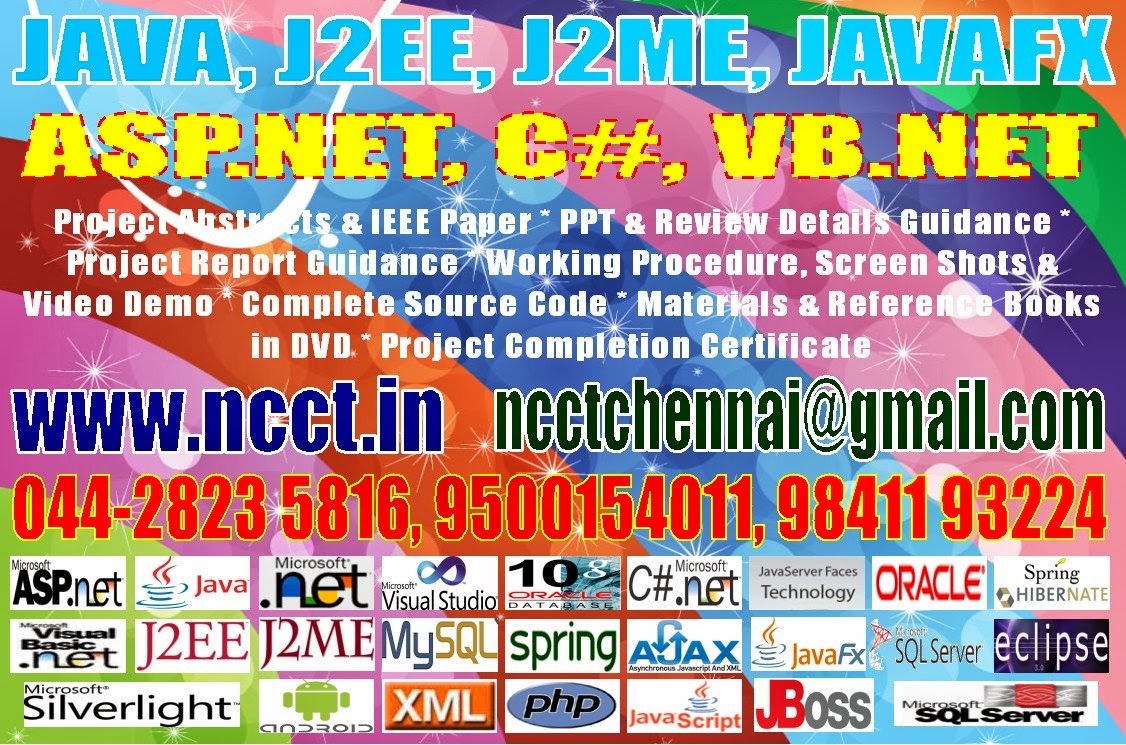 NCCT - PROJECT IMAGE GALLERY: NCCT Final Year Students Projects, IEEE Projects 2013 - Embedded ...