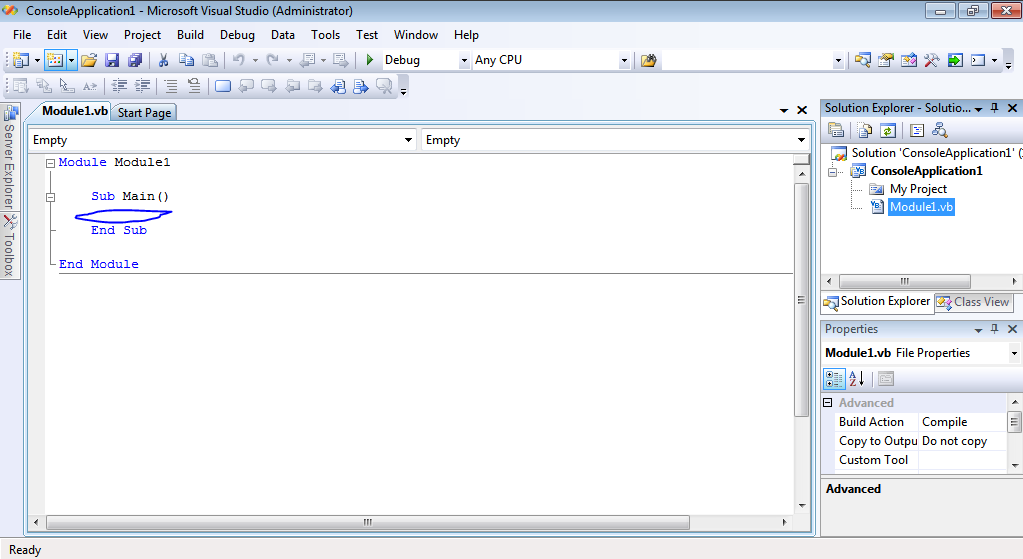 Coding Mencari Luas Dan Keliling Persegi Di Microsoft Visual Studio ...