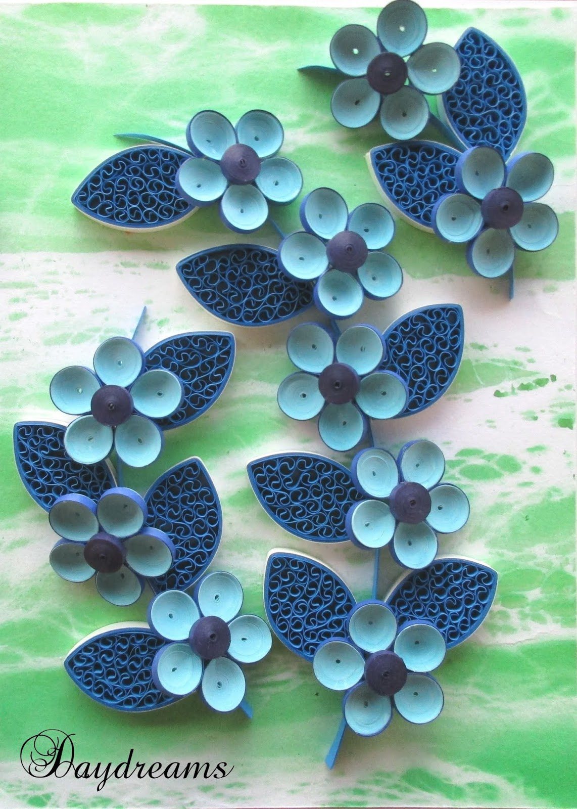 DAYDREAMS: Quilled flower bouquet