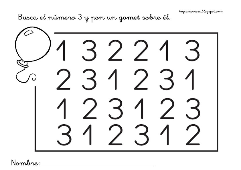 RECURSOS DE EDUCACIÓN INFANTIL: FICHAS DEL NÚMERO 3 RELACIONADAS CON EL ...