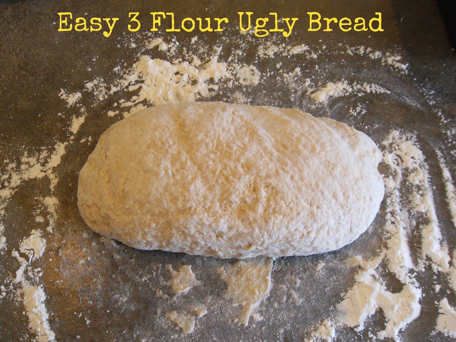 Hill House Homestead: Easy 3 Flour Ugly Bread