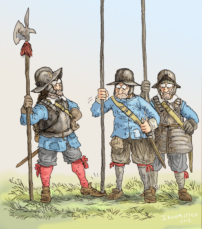 iron mitten: Prince Rupert's Pikemen