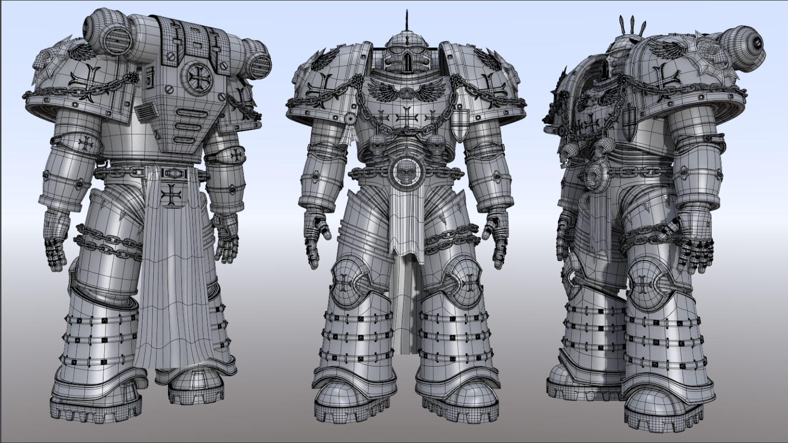 Hi-Tech 3D Models: Space marine 3D