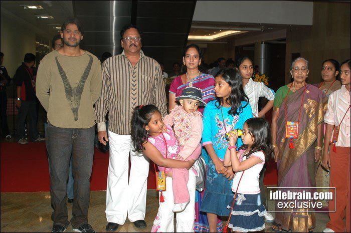 we love prabhas.. : krishnam raju his family photos