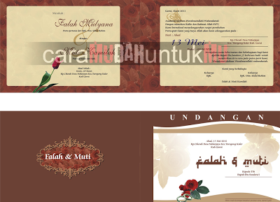 7 Template Undangan Pernikahan Keren, format cdr Gratis - UC Templates