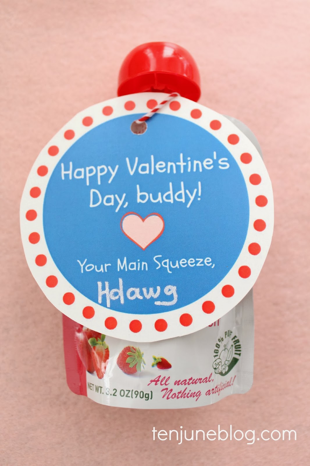 Ten June: Valentine's Day Card Printable for Toddlers: My "Main Squeeze!"