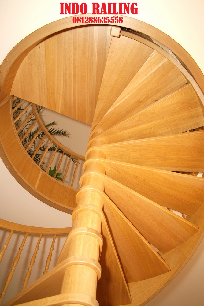 Hand Railing Tangga Kayu Minimalis Melintir ~ INDO RAILING