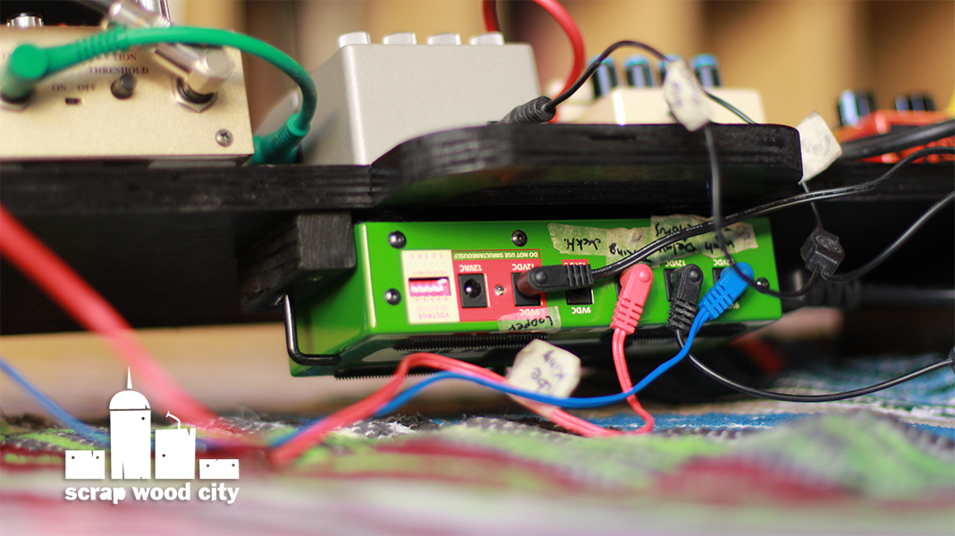 scrap wood city: How to make a wood guitar pedalboard