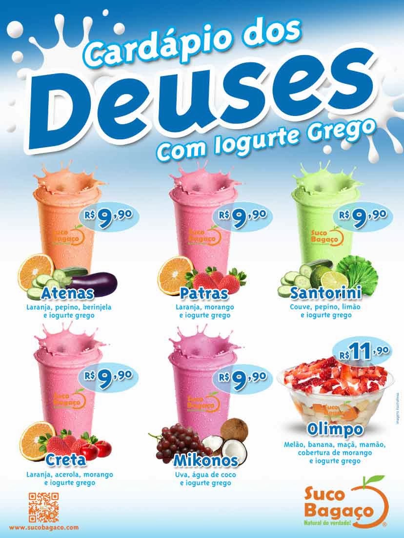 Novas da SG1 - veja mais na www.sg1.com.br: Suco Bagaço - cardápio especial