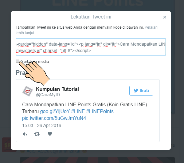 Cara Memasukkan Status Twitter Kedalam Postingan Blog | Kumpulan Tutorial