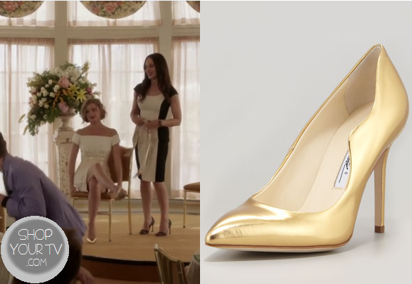 Revenge: Season 3 Episode 8 Emily's Gold Pumps | Shop Your TV