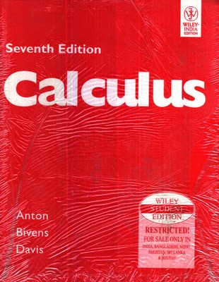 PUCIT bookstore: Calculus by Howard Anton 7th Edition (selective ...
