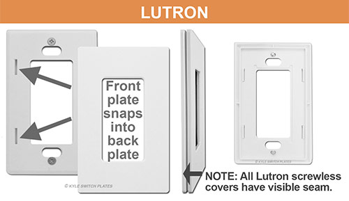 Kyle Switch Plates: Types of Screwless Wall Plates - Lutron, P&S, Touch ...