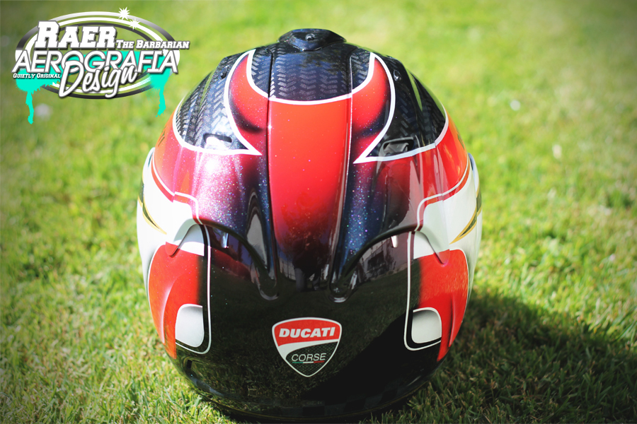 Racing Helmets Garage: Arai Corsair "Ducati Corse" by RAER The Barbarian