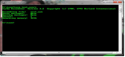 @assembley@: Penggunaan TASM (Turbo Assembler)