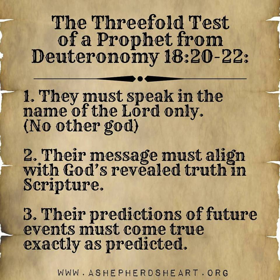 A Shepherd's Heart: The 3 Part Test of a Prophet
