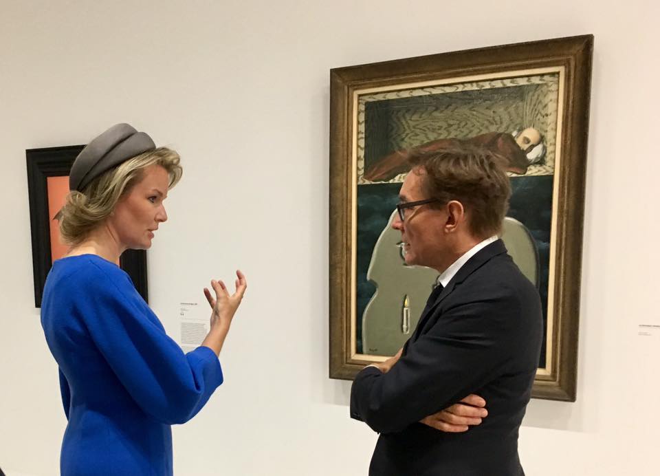 Queen Mathilde: Expo: Magritte & Hergé