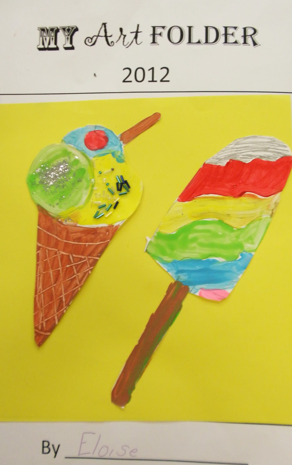 Art with Mrs Baker: Ice cream Paintings