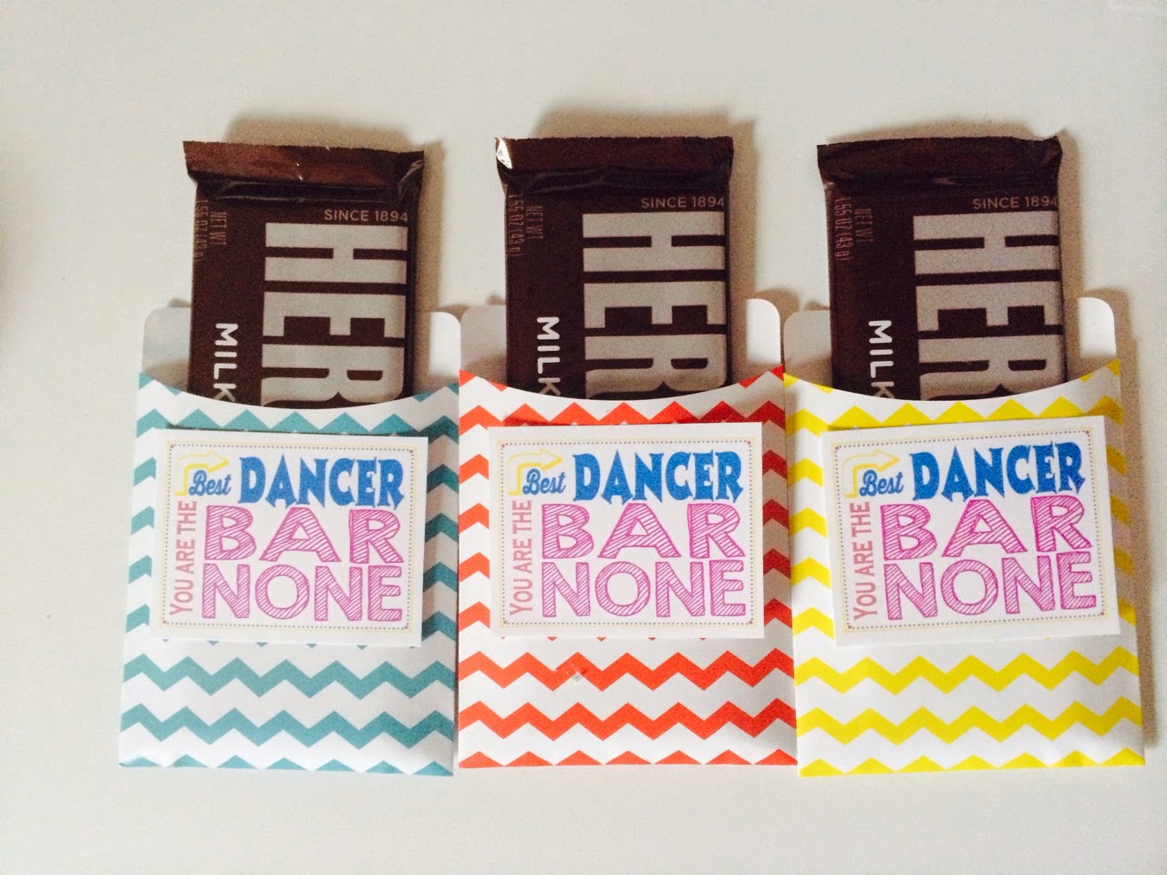 The Lily of the Valley Craft Room: Dance Team Candy Bar Favors Made ...