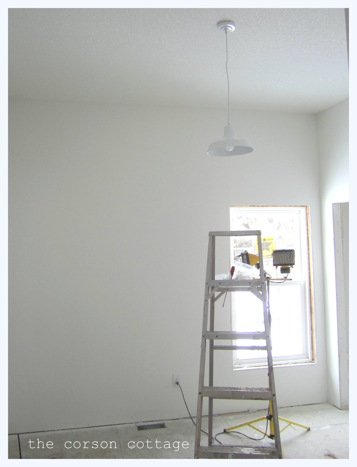 the corson cottage: Our Renovation - A Fresh Coat of White Interior Paint