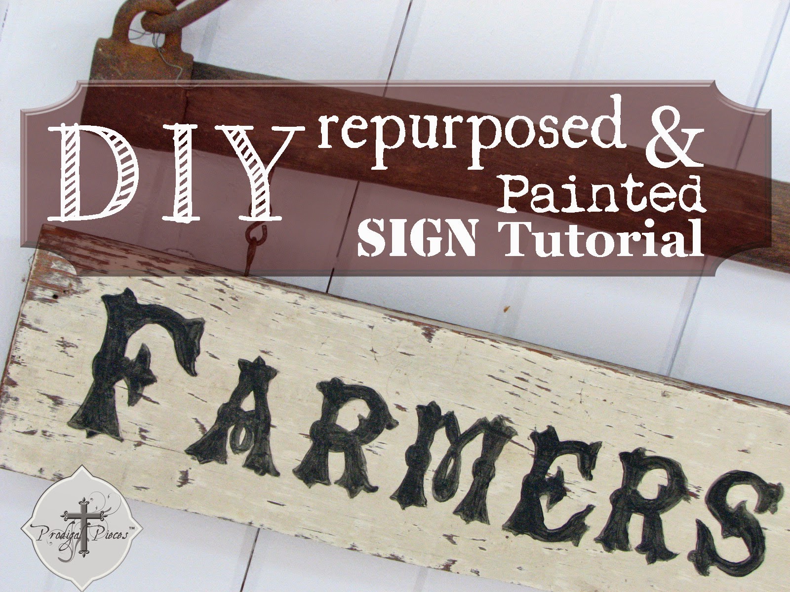 Salvaged Wood Sign on Repurposed Single Tree - Knick of Time