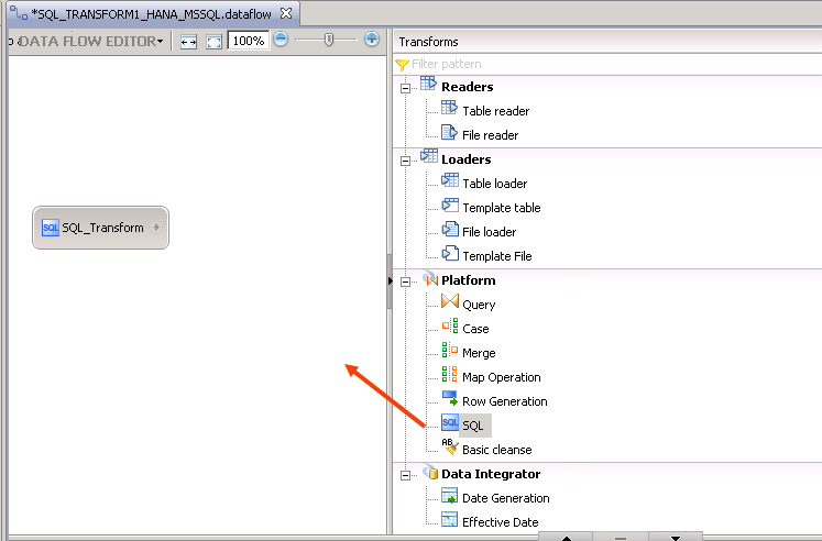 SAP TECH: Implementing SQL Transform