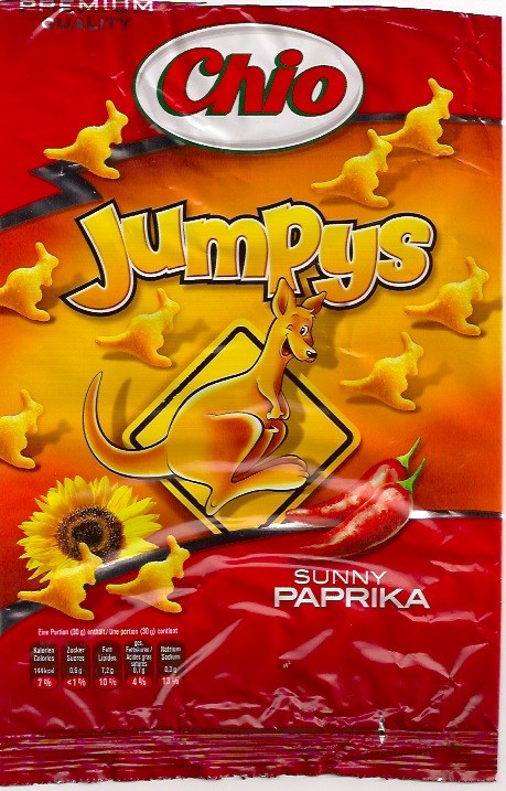 Cheeseburger Crisps & Other Stories: Chio Jumpys Sunny Paprika