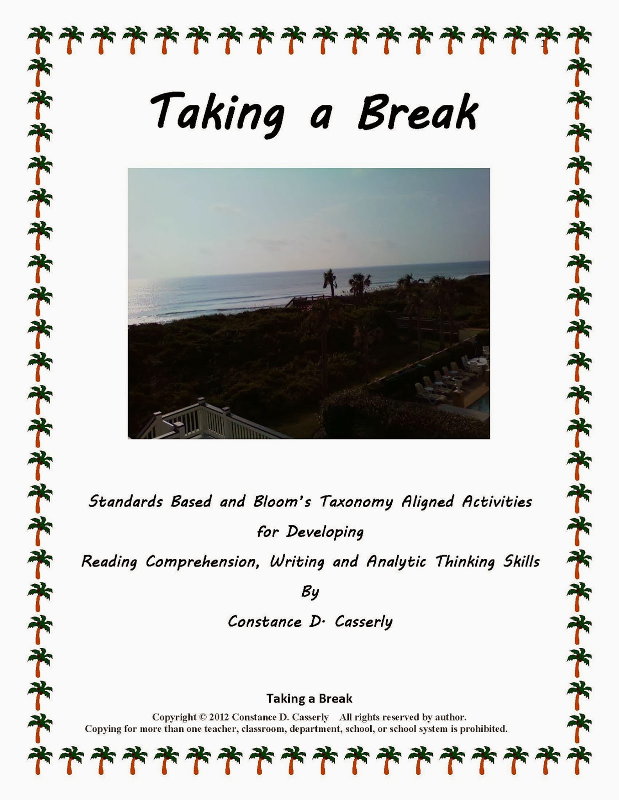 TEACH IT WRITE : Language Arts Activity - "Taking a Break"