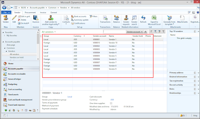 Dynamics AX Tips: Import Vendors using Data Import framework | AX 2012 R3