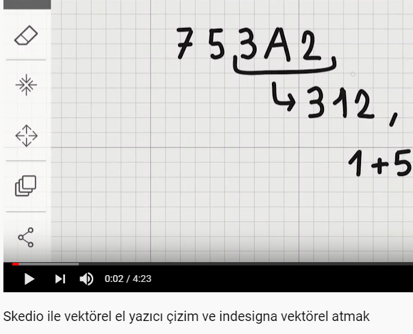 Skedio ile vektörel el yazısı, çizim ve indesigna vektörel atmak ...