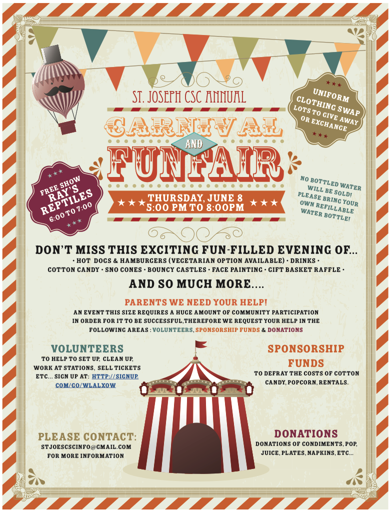 FUN FAIR 2017 - St. Joseph Catholic Elementary School Catholic School ...