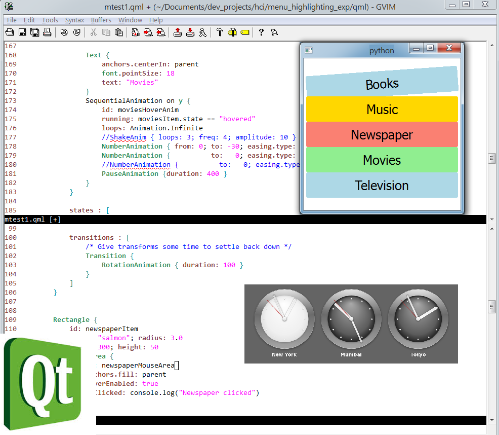 Aligorith's Lair: Experiments with QML and Vim