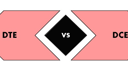 What is the difference between DTE and DCE devices?