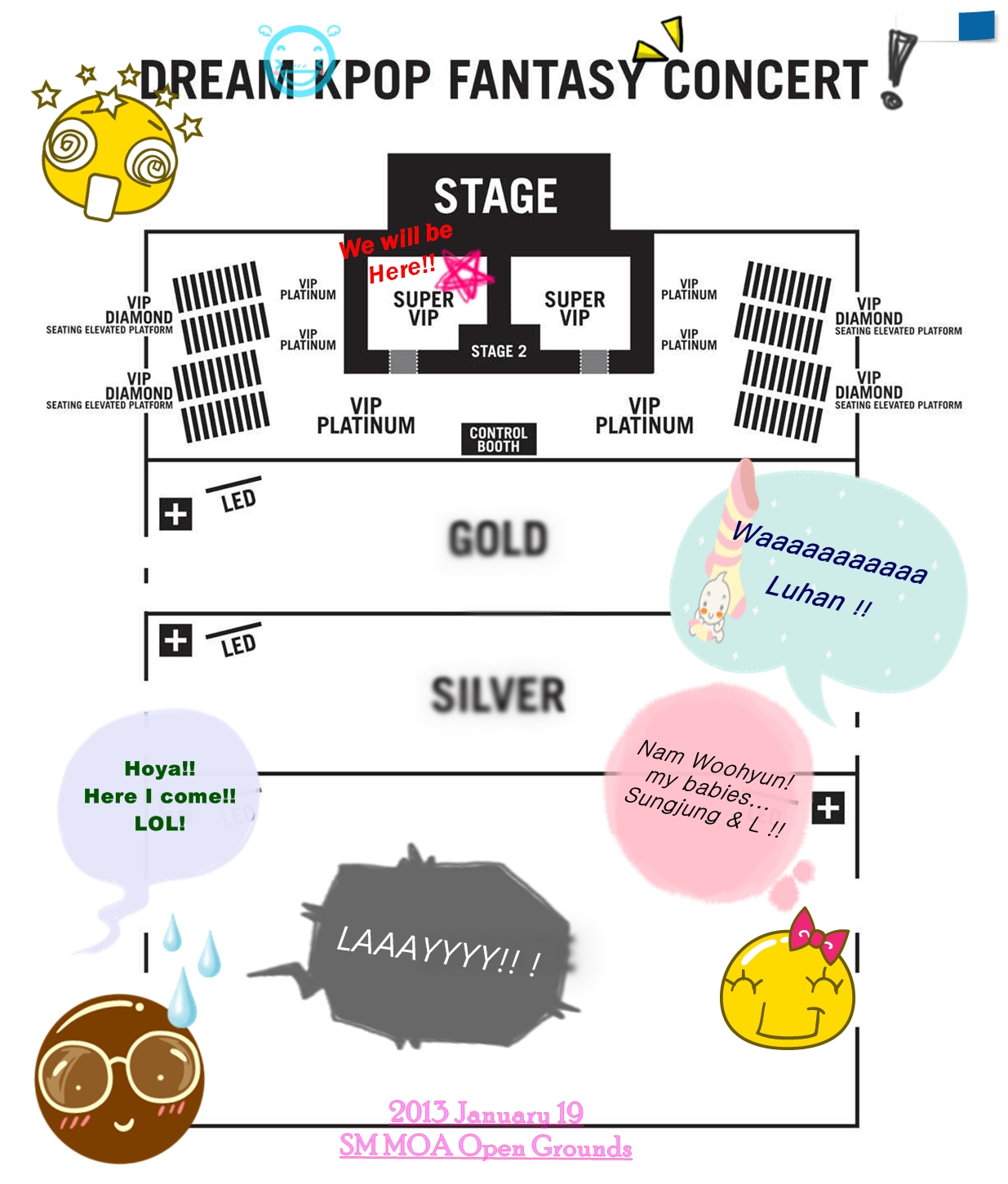 We are going to DKFC!!: Dream Kpop Fantasy Concert Stage Layout