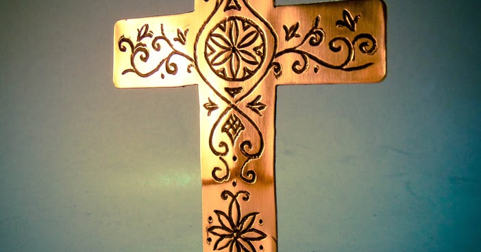 Cruce crestina din cupru