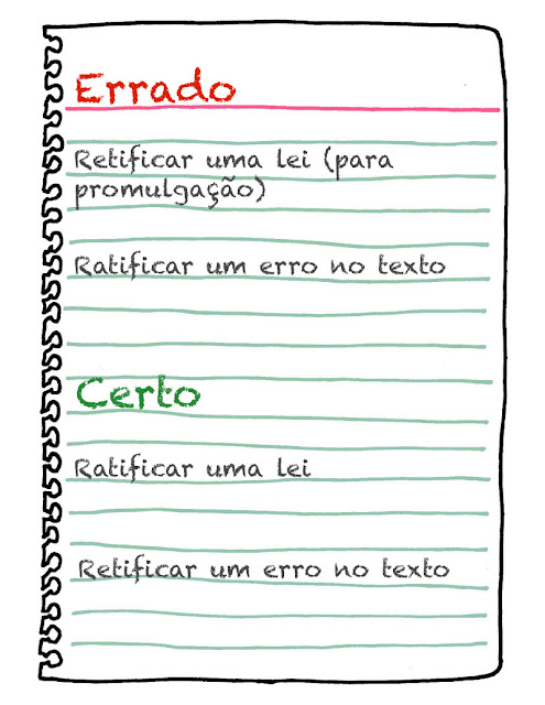 Estudar a língua: 5 - Ratificar / Retificar