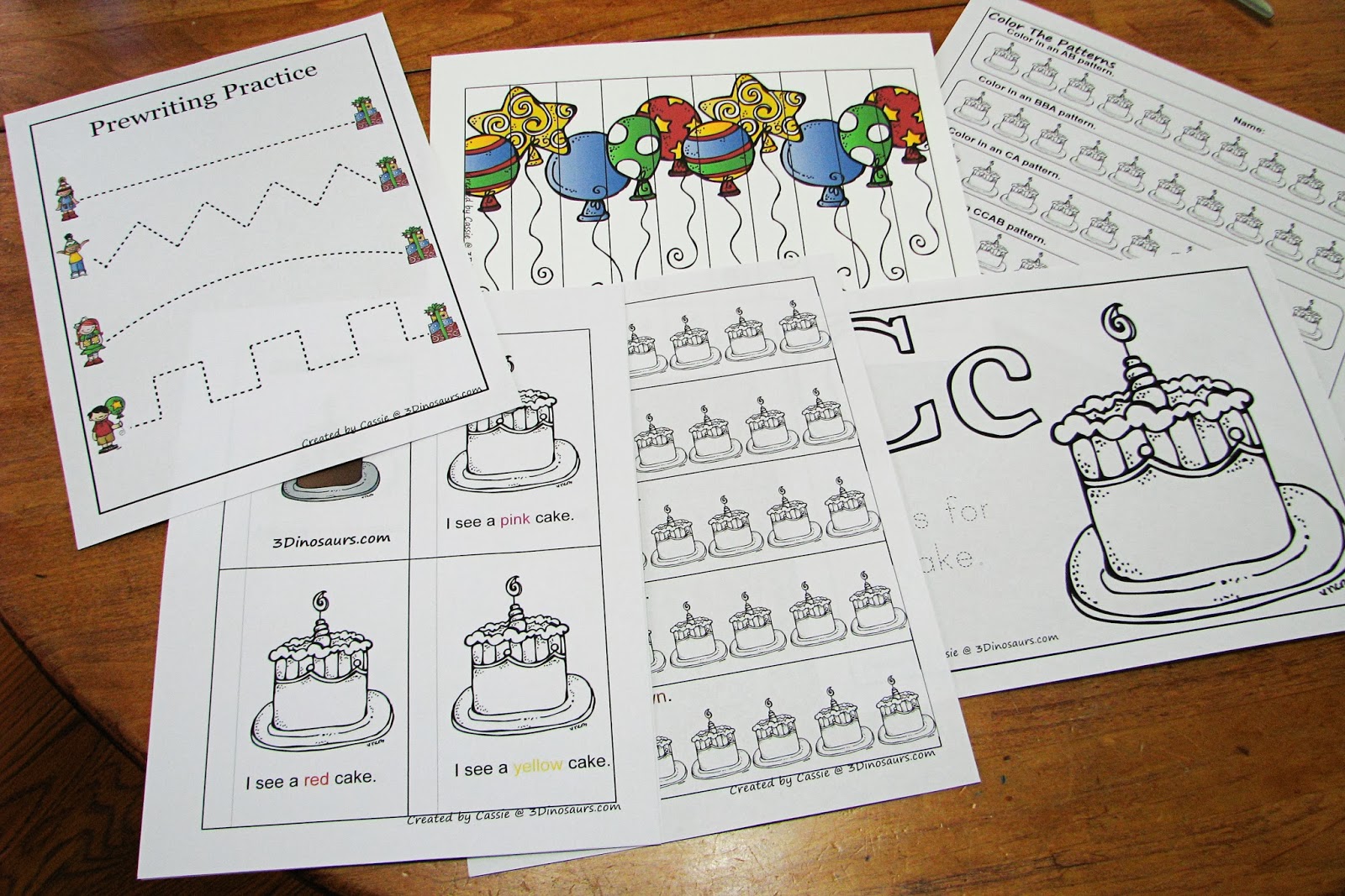 Mommy's Little Helper: Birthday Preschool Theme