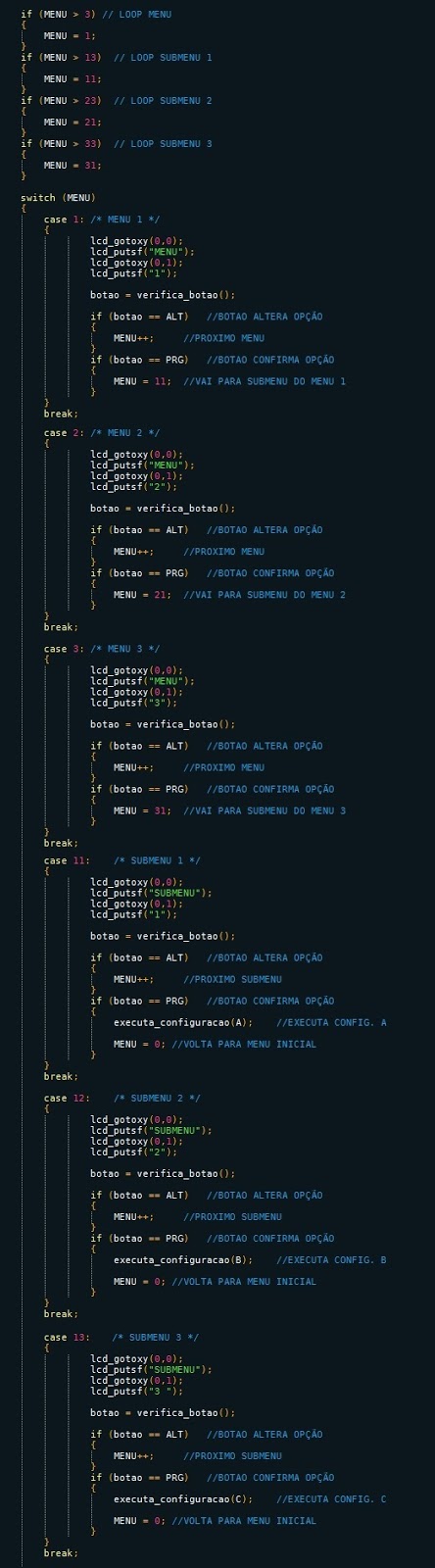Eletroeste Tecnologia & Automação: Como criar Menu e Submenus em ...