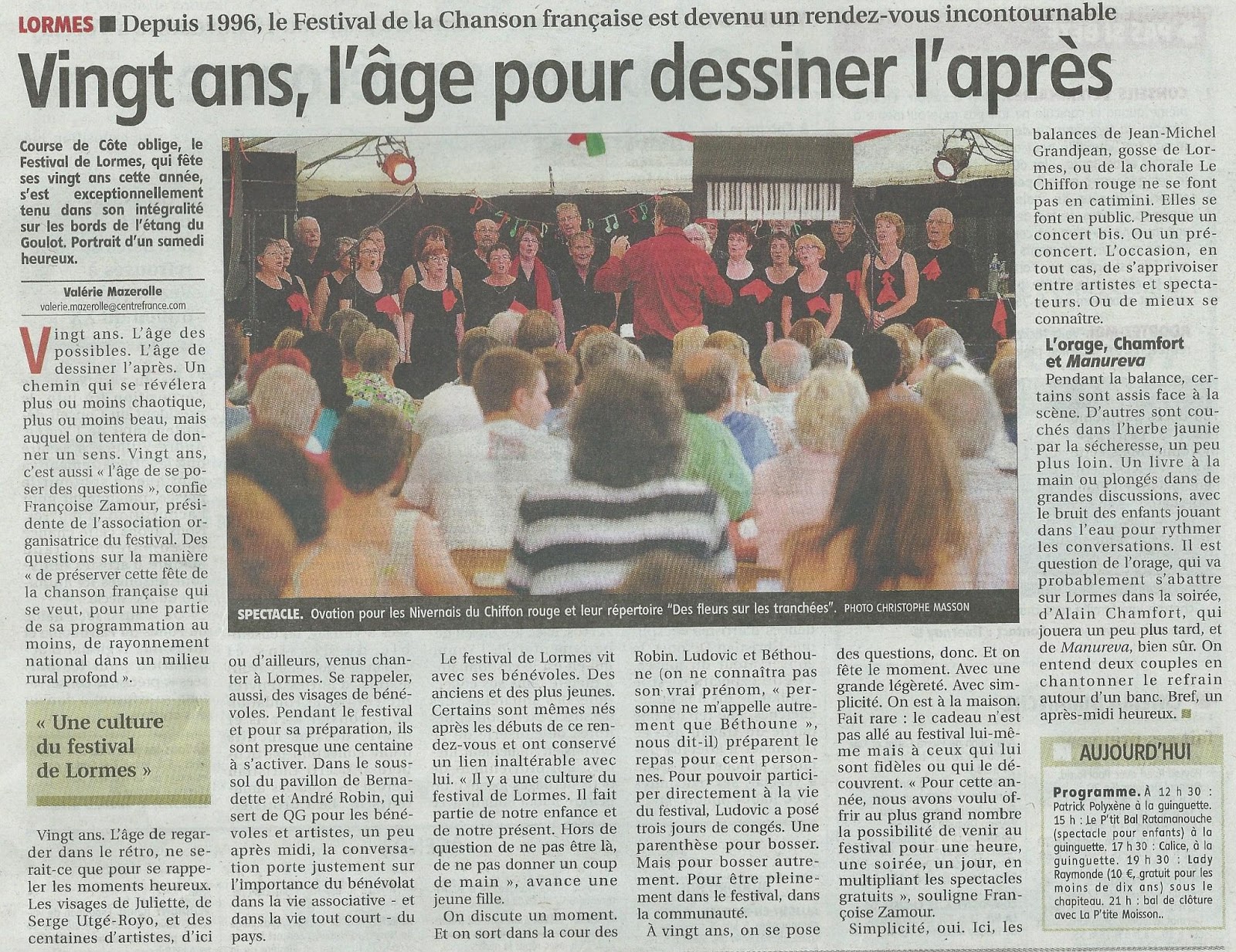 LE CHIFFON ROUGE: Revue de presse