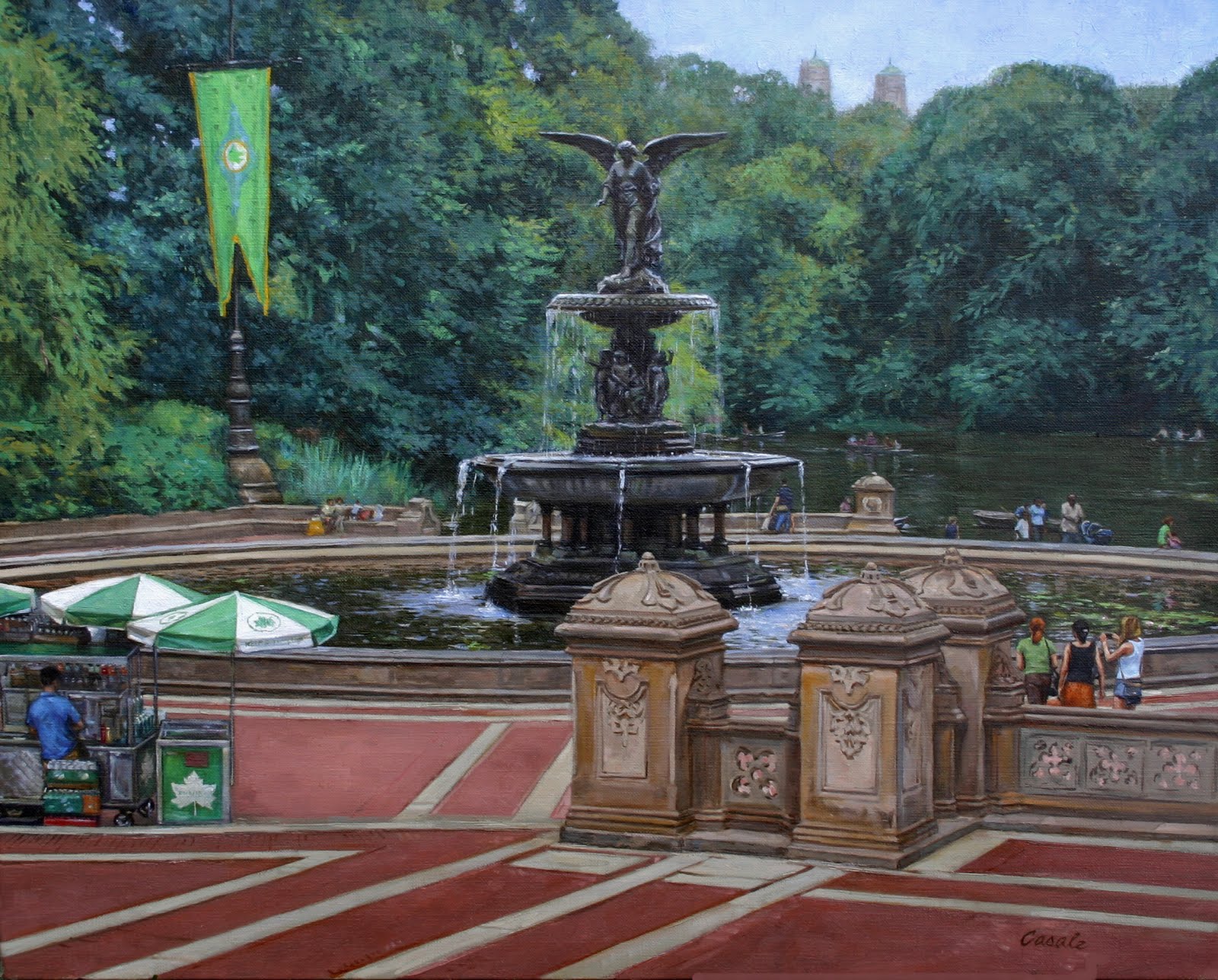 Paul Casale Fine Art: Bethesda Fountain, Central Park