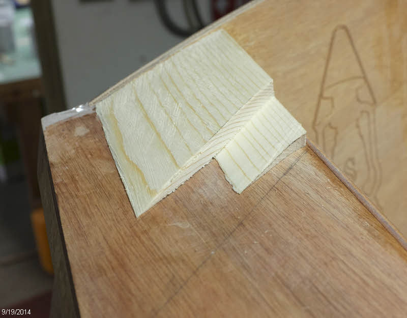 SCAMP #243: Transom cap installed