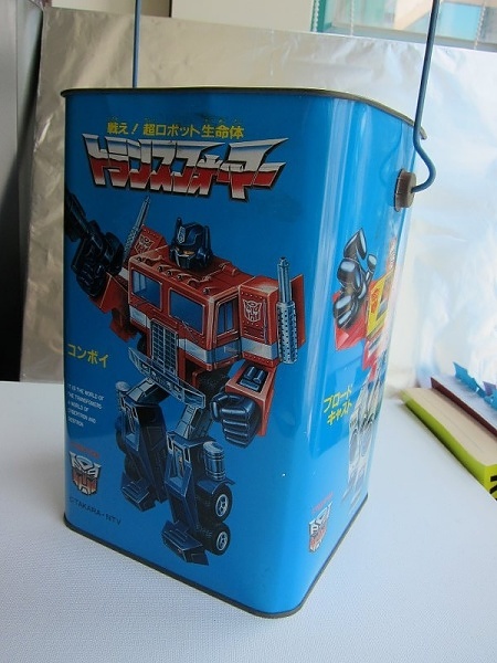 Heroic Decepticon: Vintage Japanese Transformers biscuit tin with ...