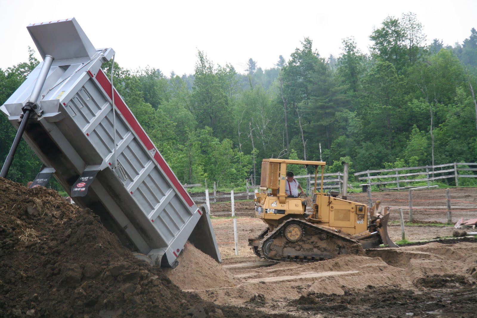 The Adirondack Horse: Clean paddocks, happy horses, tiling, drainage...